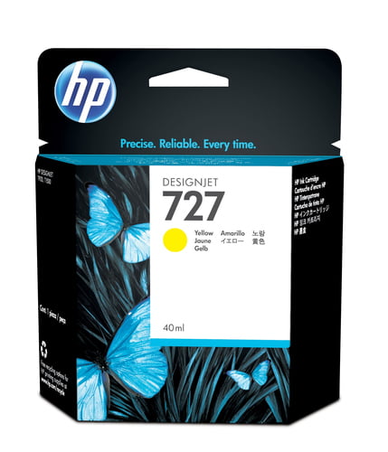 HP 727 Original Yellow B3P15A