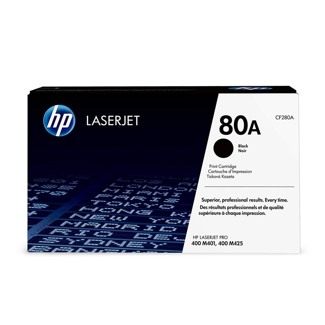 HP 80A Black Original LaserJet Toner Cartridge CF280A