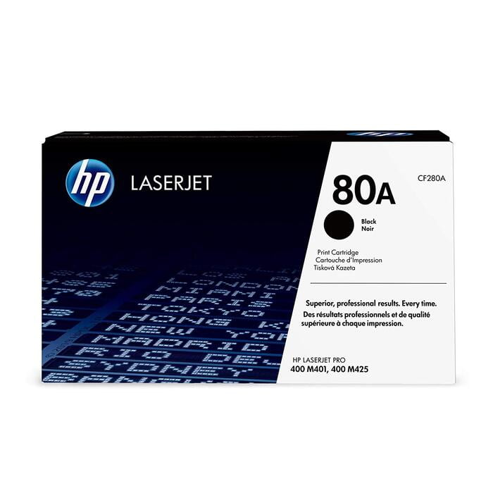 HP 80A Black Original LaserJet Toner Cartridge CF280A